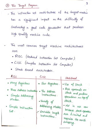 Code generator in Compiler Construction | PDF
