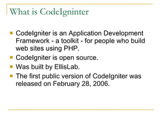 Codeigniter | PPT