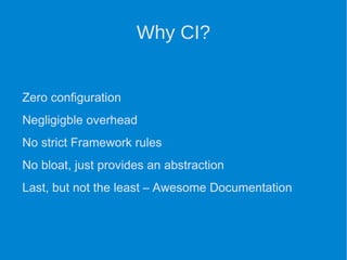 Codeigniter Presentation | ODP