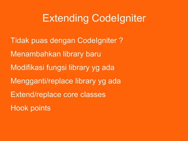 Workshop SuBali - CodeIgniter | PPT