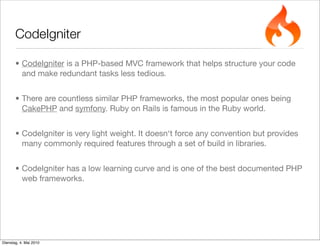 Codeigniter | PDF