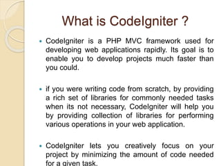 Codeigniter | PPTX