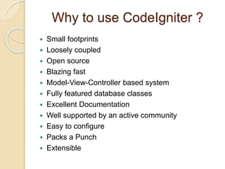 Codeigniter | PPT