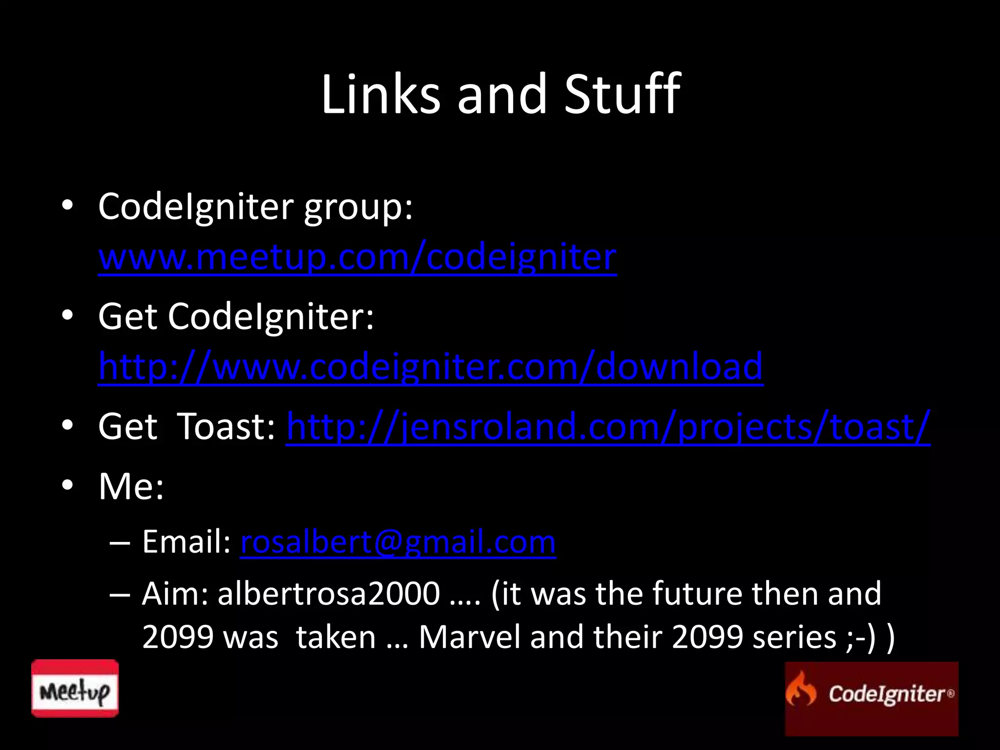 Code igniter unittest-part1 | PPTX