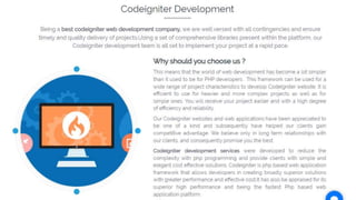 Codeigniter Development Company in USA | PPTX