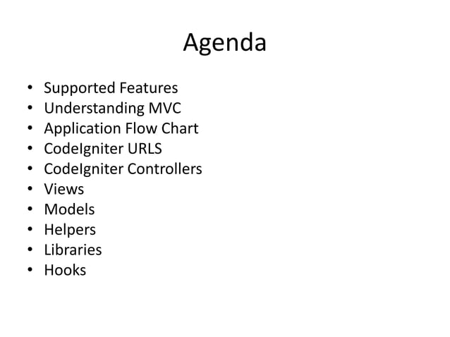 CodeIgniter & MVC | PPTX