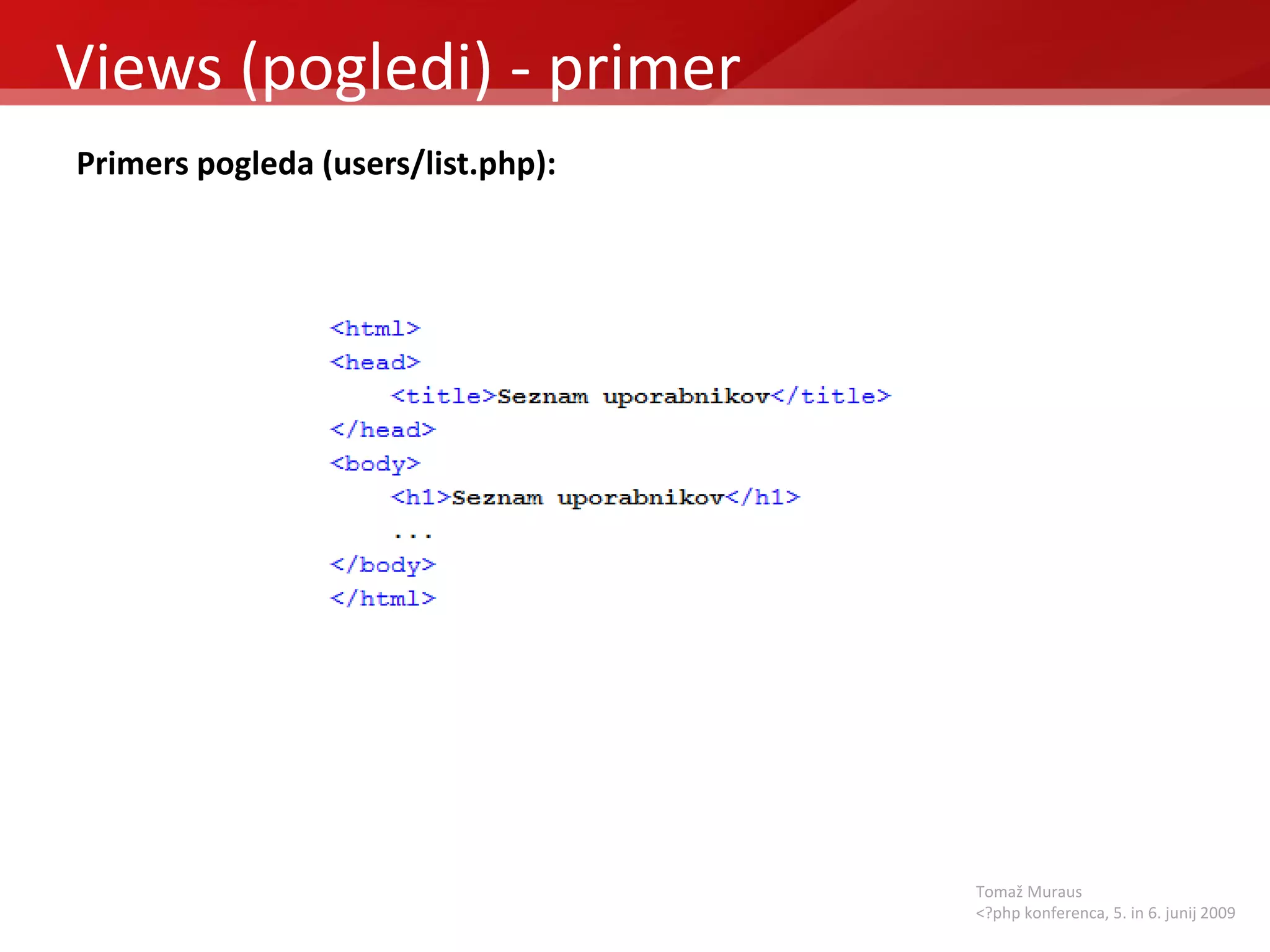 Codeigniter Php Framework Ppt