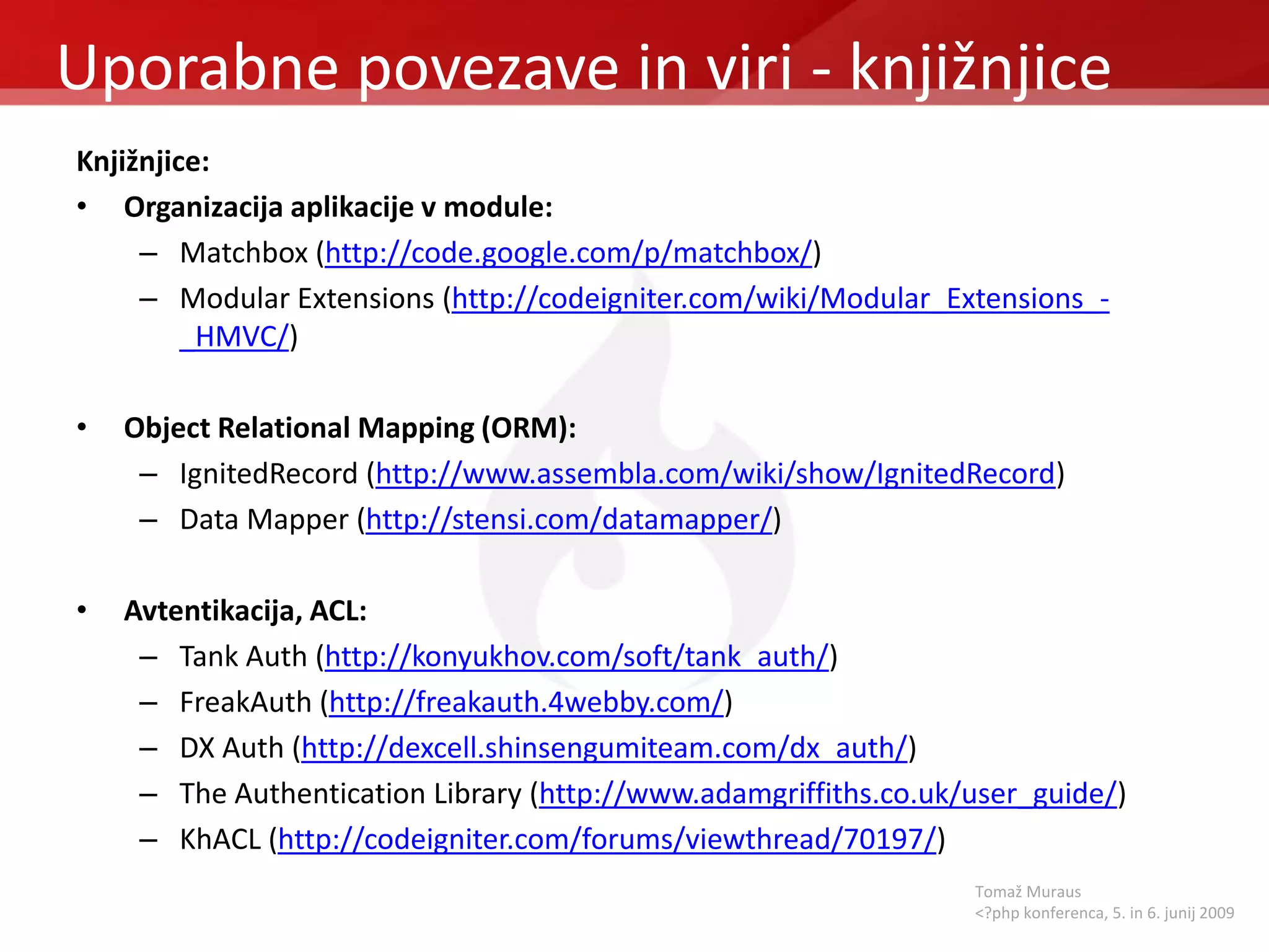 Codeigniter Php Framework Ppt