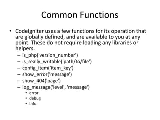 CodeIgniter Practice | PPT
