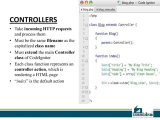 Codeigniter framework | PPT