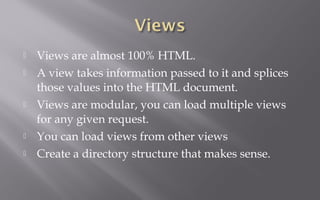 Codeigniter simple explanation | PPT