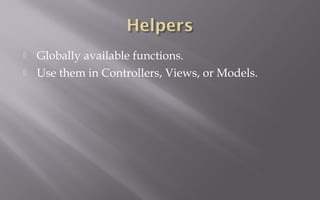 Codeigniter simple explanation | PPT