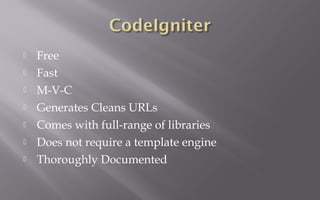 Codeigniter simple explanation | PPT