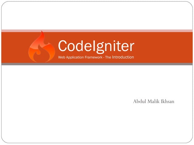Codeigniter : The Introduction | PDF | Programming Languages | Computing
