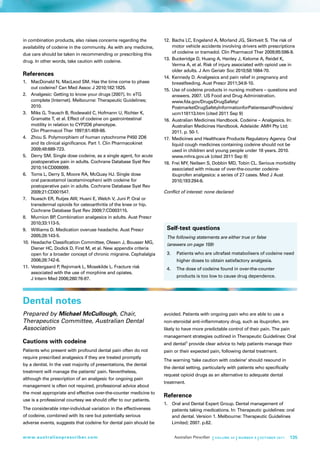 Australian Prescriber Codeina | PDF