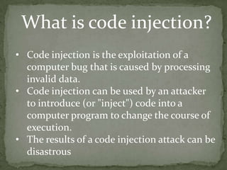 Codeinjection | PPT