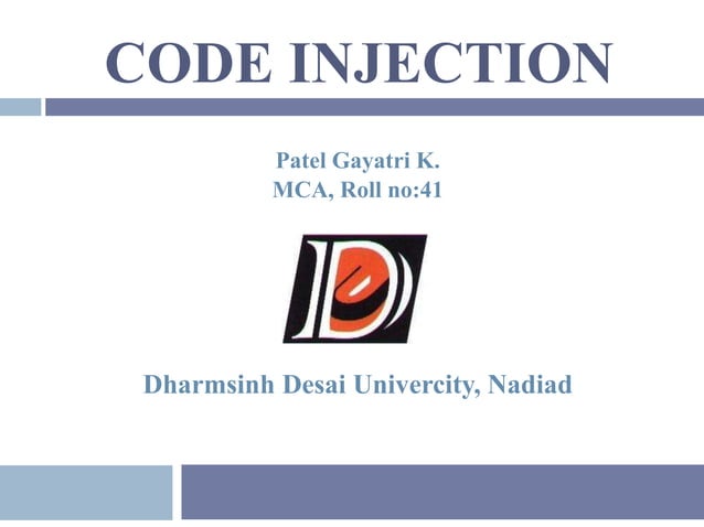 Code injection | PPTX