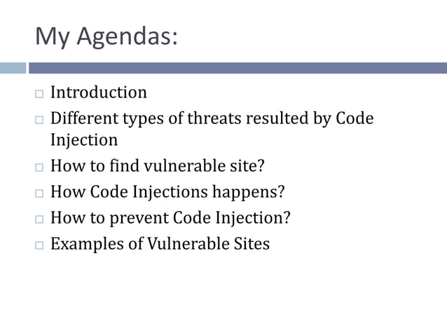Code injection | PPTX