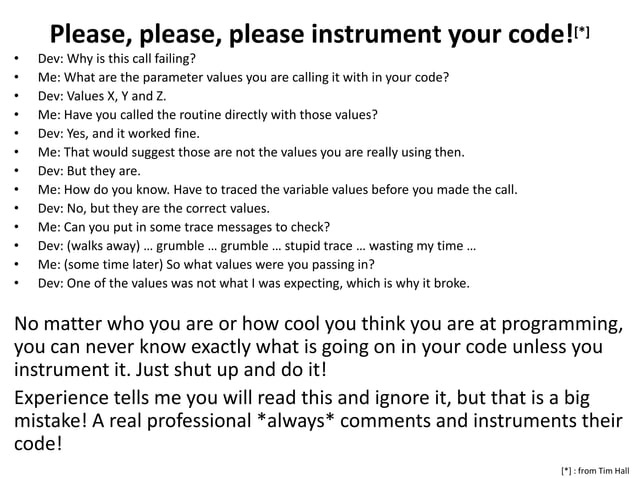 Code instrumentation | PPT
