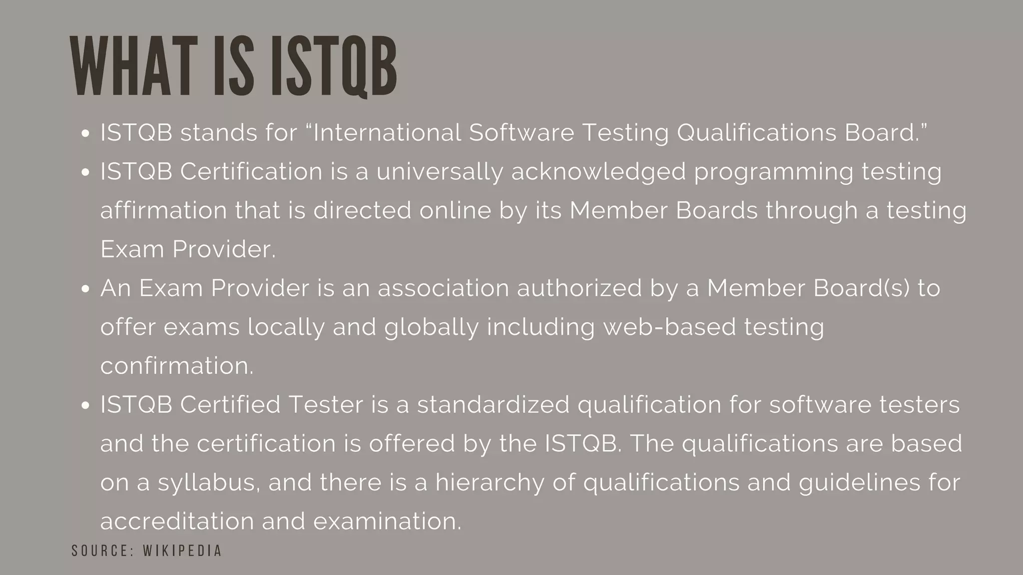INTRODUCTION TO ISTQB FOUNDATION LEVEL - CTFL | PDF