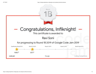 Google Code Jam 2019 | PDF