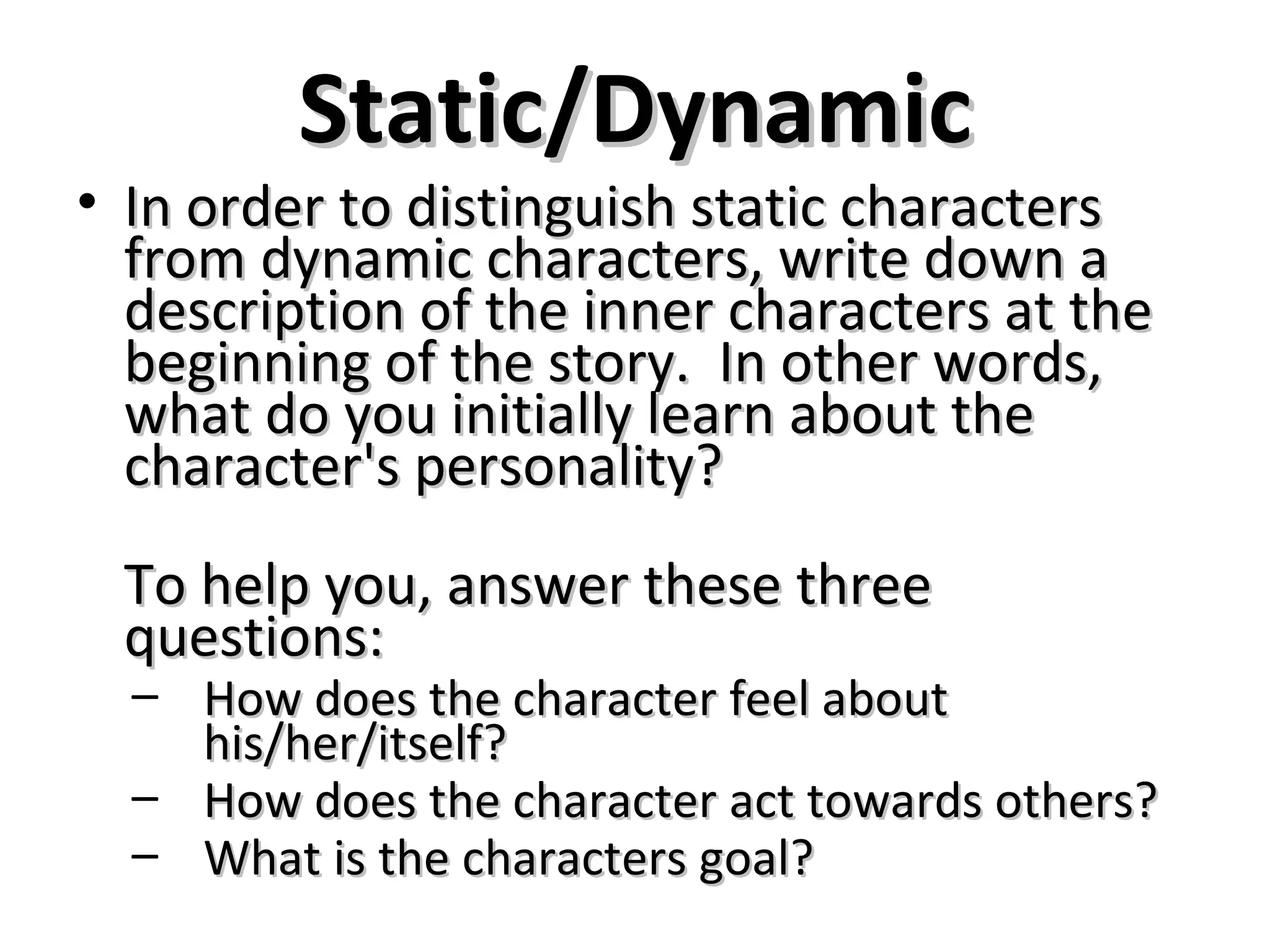 Character Types | PPT