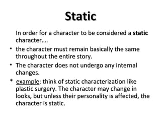 Character Types | PPT