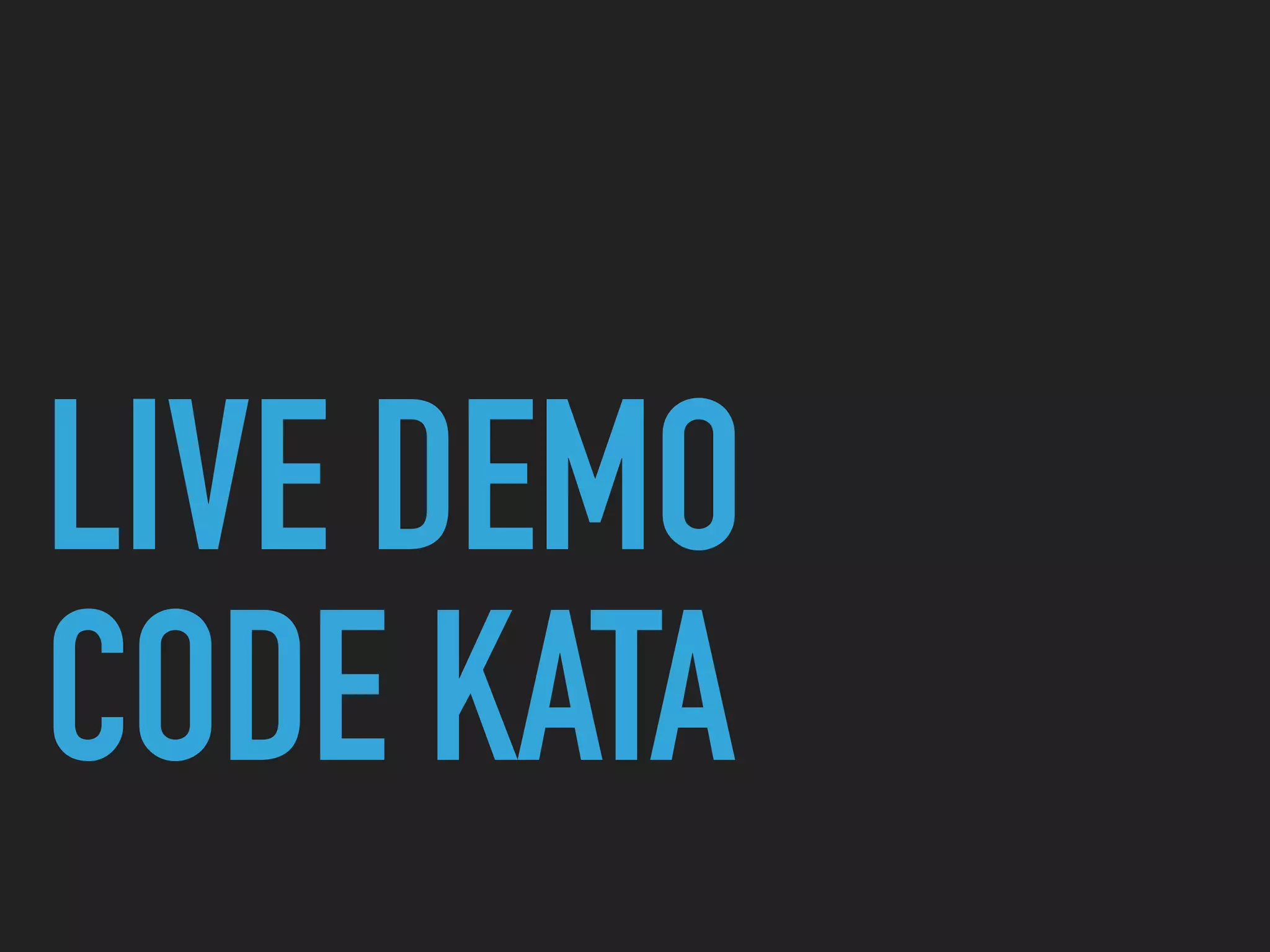 Code kata 的自我修煉 | PPT