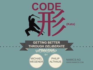 Code Kata Workshop - Improve your skills through deliberate practice | PDF