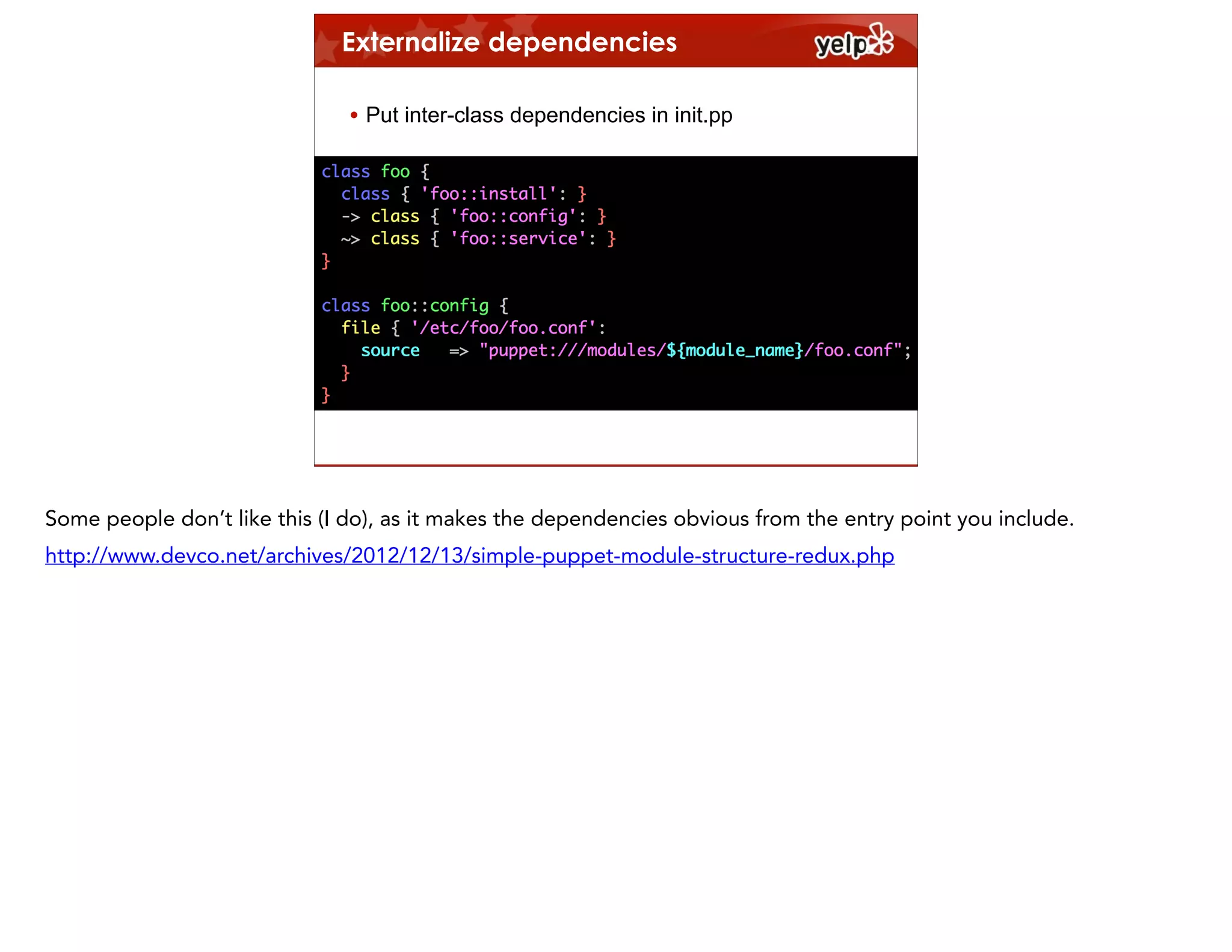 Thinking through puppet code layout | PDF