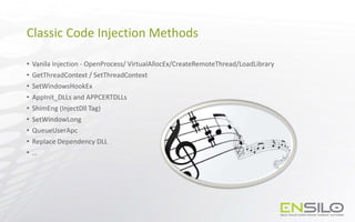 Injection on Steroids: Codeless code injection and 0-day techniques | PPTX