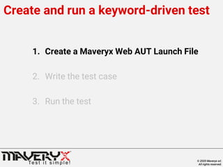 Codeless Web testing: a keyword-driven example with Excel | PPT