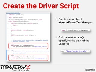 Codeless Web testing: a keyword-driven example with Excel | PPT
