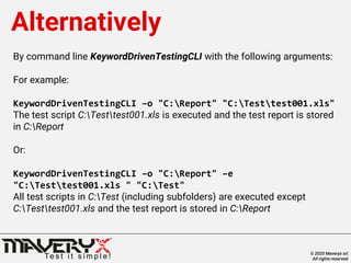 Codeless Web testing: a keyword-driven example with Excel | PPT