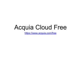 Code lifecycle on the Acquia Cloud Platform | PPTX | Web Development ...