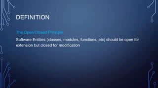 Code like a ninja session 3 open-closed principle | PPT