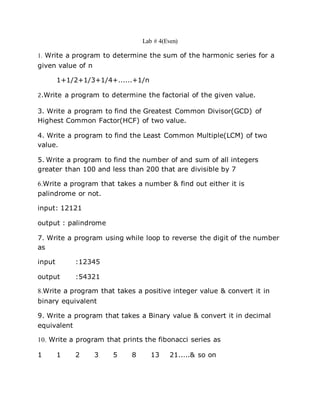 Important C program of Balagurusamy Book | DOCX