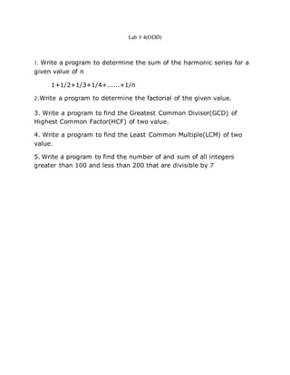 Important C program of Balagurusamy Book | DOCX