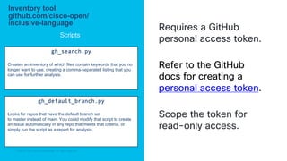 Inclusive, Accessible Tech: Bias-Free Language in Code and Configurations | PPT