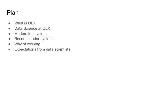 Codementor - Data Science at OLX | PDF