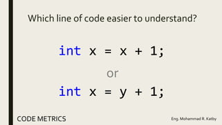 Code metrics | PPTX