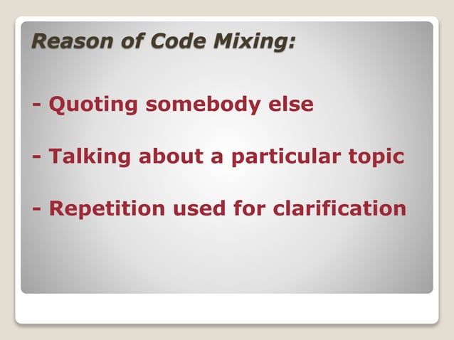 Code Mixing | PPTX | Programming Languages | Computing