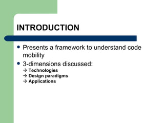 Code mobility | PPT