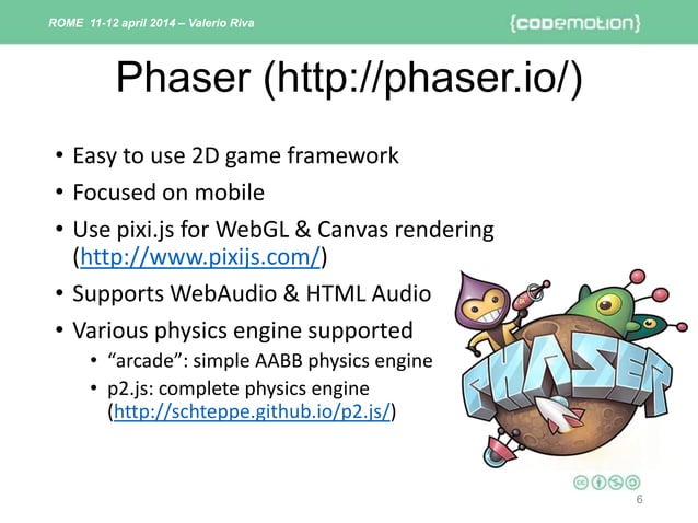 Introduction To Html5 Game Development With Phaser Ppt