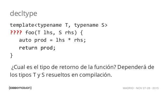 Codemotion 2015 - Bienvenido de nuevo c++