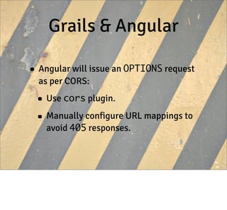 Developing SPI applications using Grails and AngularJS | PPT