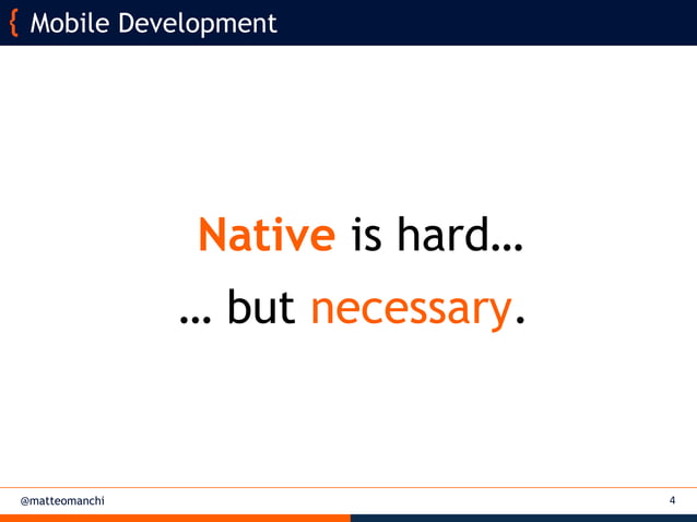 React Native For Multi Platform Mobile Applications Codemotion Rome 2017 Ppt