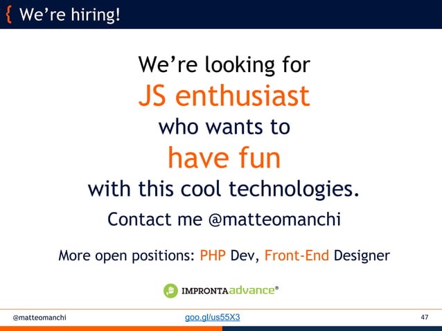 React-Native for multi-platform mobile applications @ Codemotion Rome 2017 | PPT