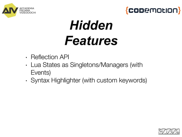 Roberto De Ioris - Scriptiamo Unreal Engine con Lua - Codemotion Rome 2019 | PPT