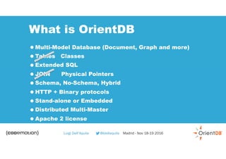 Geospatial Graphs made easy with OrientDB - Codemotion Spain | PPT